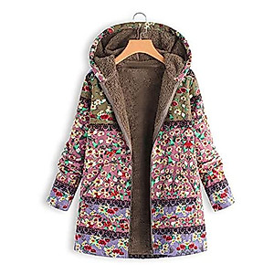 LISTHA Womens Long Sleeve Lounge Spring Jackets Long Comfy Graphic Blouse Cotton Comfy with Cap Wrap Jackets, 06-pink, XX-Large