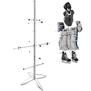 Hockey Equipment Dryer Rack Metal Hockey Equipment Gear Hockey Equipment Dryer Gear Holder Sports Tree Dryer Stand Deluxe Model Gear Drying Rack for Boys Hockey Football Lacrosse 55 x 21 Inch (1 Pack)