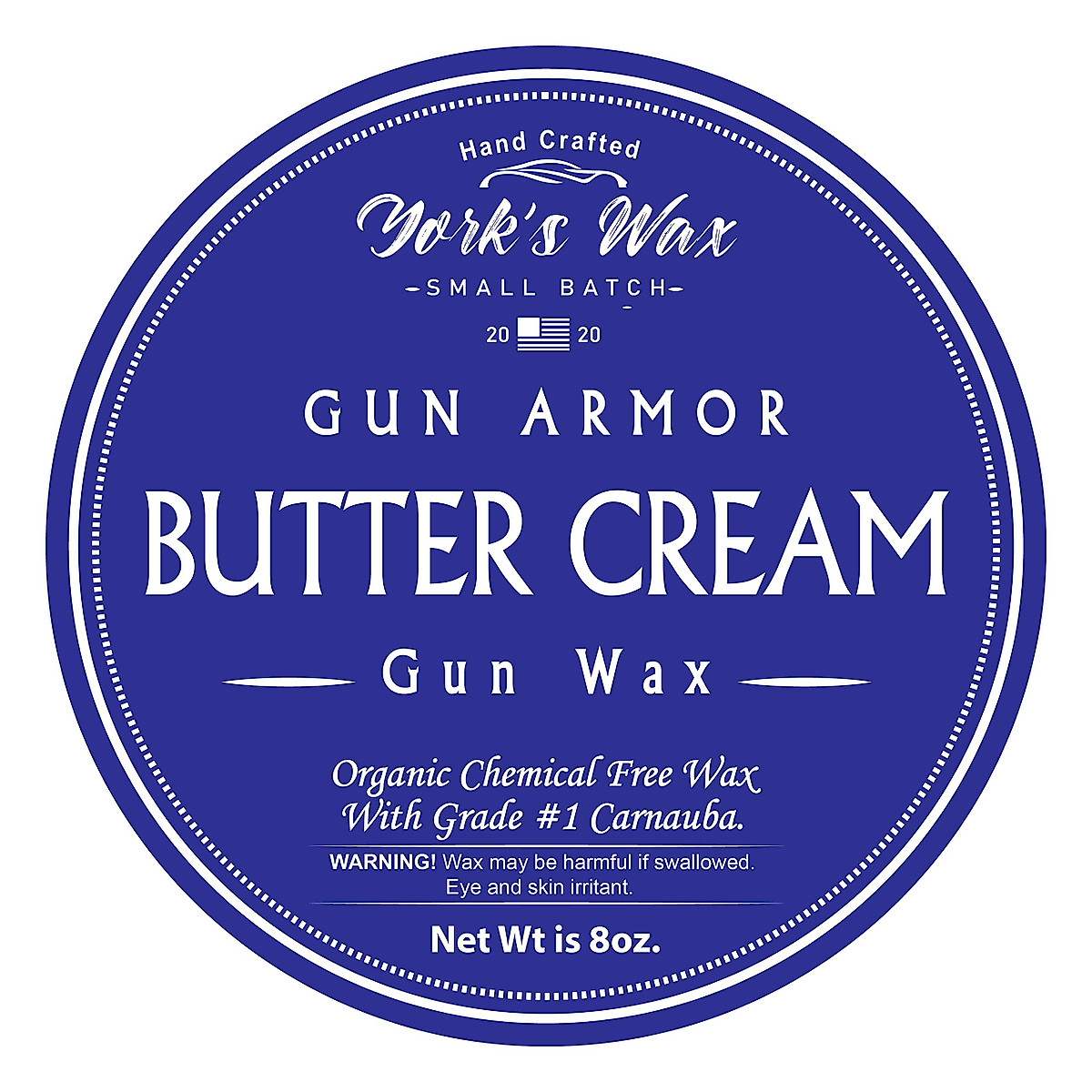 York's Butter Cream Gun Wax 100% No Chemical Organic Carnauba