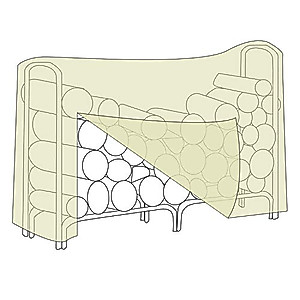 Two Dogs Designs 2D-LR96245 Log Rack Cover With Level 4 UV Protection, 96-Inch, Khaki