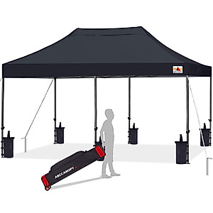 ABCCANOPY Patio Pop Up Canopy Tent 10x20 Commercial-Series(Black)