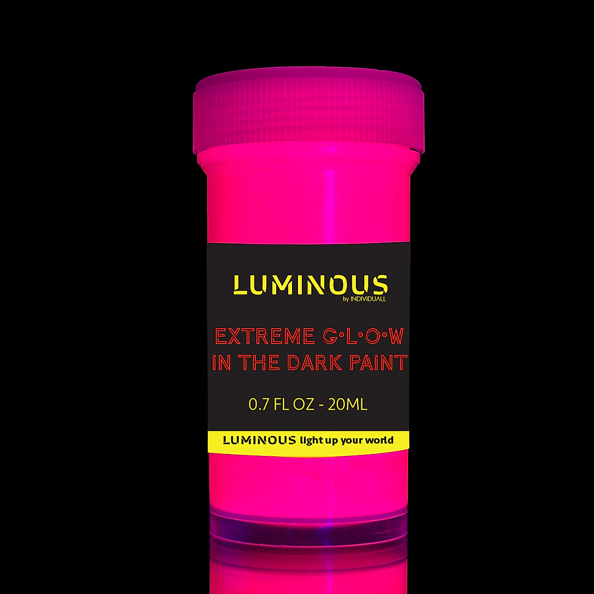 individuall Extreme Glow in The Dark Colours Set | Neon Glow Colours that Glow in the Dark | Rechargeable & Luminous | by Luminous