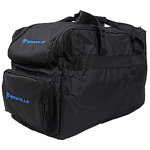 Rockville RLB30 Bag for 4 Slim Par Chauvet/ADJ Lights+Controller+Accessories,Black