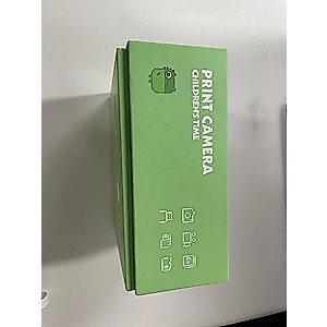 Ainiv Instant Print Cameras for Kids, 2.4 Inch Kids Digital Camera with Dual Camera, 1080P Kids Camera with Print Papers&5 Color Pens, 32GB SD Card, Gift for 3-12 Year Old Boys Girls-Green