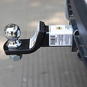 ATRLY2019D Torin Trailer Hitch Ball, 2 Inch Diameter, 1.75 Ton (3,500 lbs), 3/4 x 1-3/4-Inch Shank