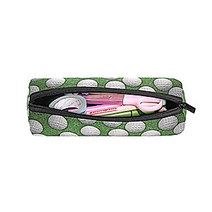 DXTKWL Sport Ball Golf Theme Pencil Case Pen Bag Pouch Holder, Zipper Pencil Bag Portable Cosmetic Organizer Makeup Brush Bag Purse School Stationery for Kids Girl Boy Adult Office Nurse Supplies