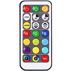 【New Modle】 JandCase Remote Control, Suitable for JandCase Infrared Remote Control RGBW Series Bulbs, 1 Pack