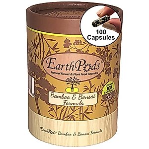 EarthPods (Premium) Organic Fertilizer Spikes for Bamboo & Bonsai - 100 Count - Made in USA