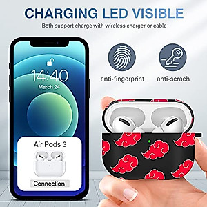 Maxjoy for Airpods Pro 2nd Generation Case, Cartoon Cute Anime Design Series Apple Airpod pro 2 Case Cover for Airports Pro 2 Generation 2022, Wireless AirPods Pro 2 Cases for Men Women, Red Cloud