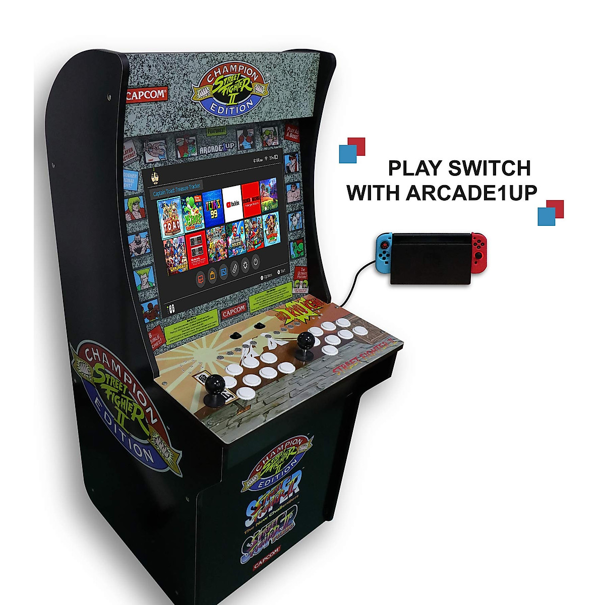 Switch Fighting Stick for Arcade1Up Cabinet, Play Your Switch arcade stick on The Cabinet, Modded Switch Joysticks Specially Designed for Arcade1Up