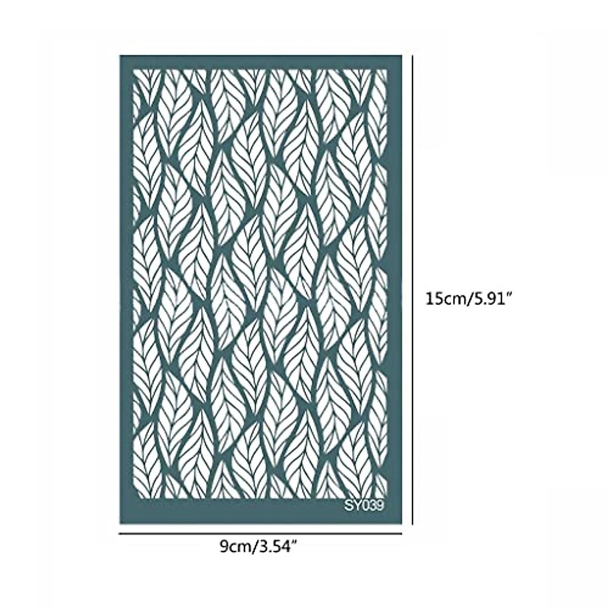 CHBC Silk Screen for Polymer Clay, Reusable Silk Screen Stencils for Polymer Clay, Printing on Clay & Other Jewelry Making Clay Earrings Decoration (1#)