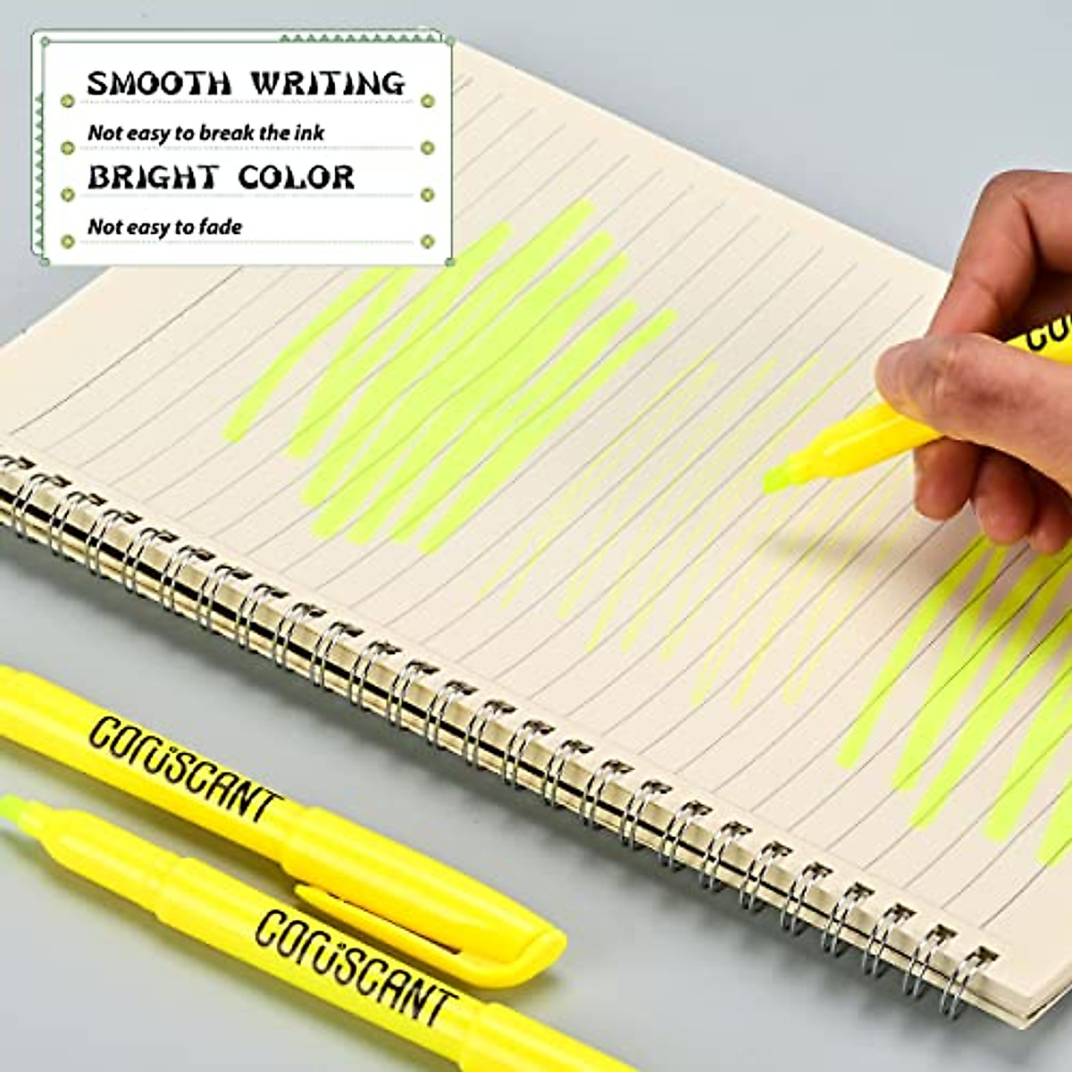 highlighters 80 pack, yellow highlighter,Chisel Tip Highlighter Pens, Non-toxic Odorless Quick-drying Markers for Multipurpose, Fade resistant, for classrooms and offices,A good gift for children