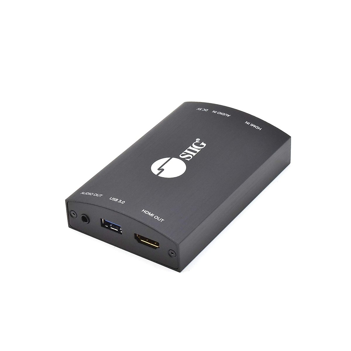 SIIG USB 3.0 HDMI A/V Capture Card with 4K60 Loop Out, HDMI 4K60 Capture USB 3.0 1080p Record,Audio Extract & Microphone,for DSLR Camcorder Live Streaming,Video Conference,TAA Compliant CE-H26H11-S1