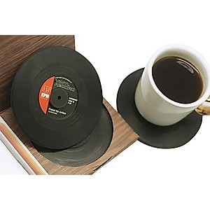 Spinning Hat Retro Vinyl Coasters