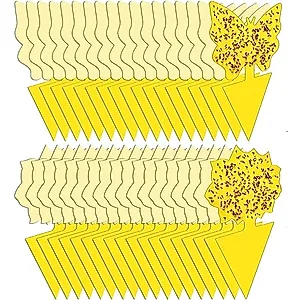 36 Pack Sticky Traps Plant Trap for Fungus Gnat, Fruit Fly Traps for Mosquito and Bug Indoor & Outdoor, Pest Insect Catcher Killer