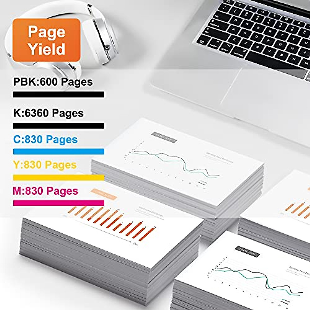 TESEN Compatible 280XXL 281XXL Ink Cartridge Replacement for Canon 280 281 XXL PGI280XXL CLI281XXL Use with PIXMA TR8520 TR8620 TS6220 TS6320 TR7520 TS6120 TS9120 TS8120 Printer , 7 Pack Color Set