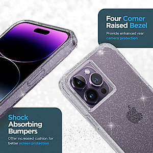 Case-Mate iPhone 14 Pro Max Case - Sheer Crystal [10FT Drop Protection] [Wireless Charging Compatible] Luxury Cover with Cute Bling Sparkle for iPhone 14 Pro Max 6.7", Anti-Scratch, Shock Absorbent