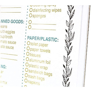 Magnetic Grocery List Pad for Fridge (100 Sheets, 9.25 x 6.25 In, 2 Pack)