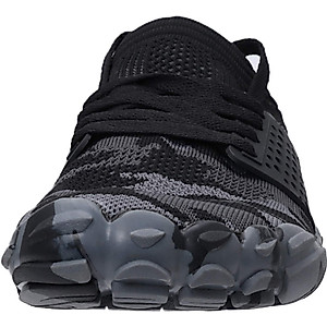 WHITIN Men's Trail Running Shoes Minimalist Barefoot Five Fingers Wide Toe Box Size 11 Gym Workout Fitness Zero Drop Weight Lifting Camo Black 44