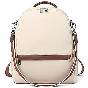 BROMEN Backpack Purse for Women Leather Anti-theft Travel Backpack Fashion College Shoulder Handbag