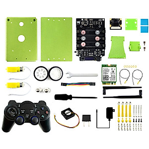 JetBot AI Kit Accessories Add-ons Compatible with Jetson Nano Developer Kit A02 and New Version B01,to Build JetBot AI Smart Robot (Not Support Jetson Nano 2GB)
