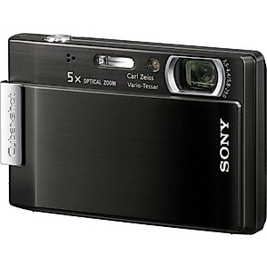 Sony Cybershot DSC-T100 8.1MP Digital Camera with 5x Optical Zoom and Super Steady Shot (Black)