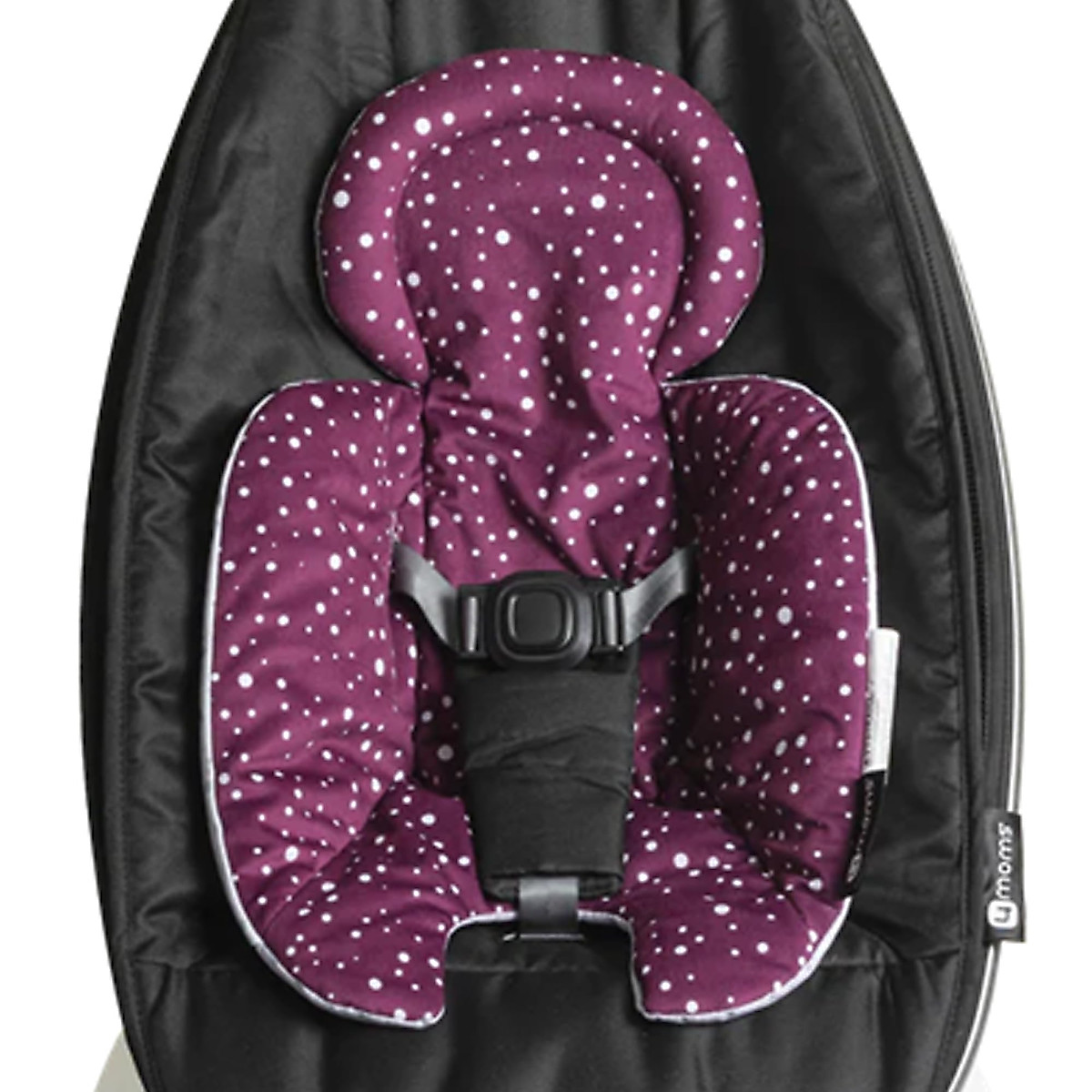 4moms RockaRoo and MamaRoo Infant Insert for Newborn Baby and Infant, Machine Washable, Soft, Plush Fabric, Reversible Design, Maroon