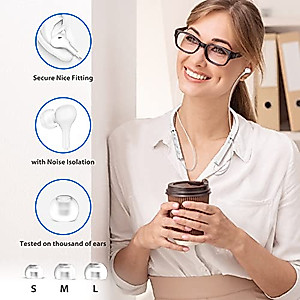 Wireless Earbuds, TITACUTE Bluetooth Headphone NeckBand Earphone for Samsung S22 S21 S20 Galaxy Z Flip 3 A53 iPhone 13 Pro Max 14 12 11 Google Pixel 6 Magnetic Neck Strap Sport Headset with Microphone