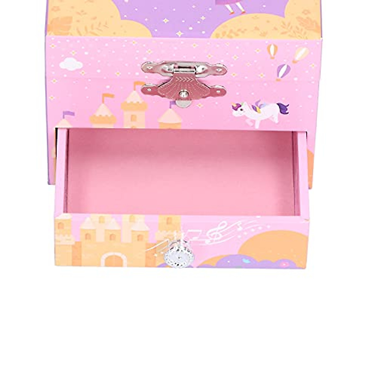01 02 015 Music Box, Accompany Children Musical Box Bedroom Decoration Animal Shape for Birthday(Default)