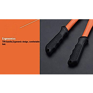 Edward Tools Bolt Cutter 14” - Heavy Duty Forged T8 Steel Blade Cuts Steel Wire, Chain Link Fence, Metal Rod, and Screw Cutters - Ergonomic Rubber Grip Handle