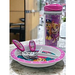Playtex Baby Sipsters Stage 4 PAW Patrol Spout Cups, Spill-Proof, Leak-Proof, Break-Proof - Pink, 12 Oz, 1 Count