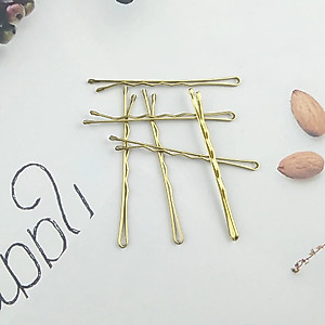 210 PCS 2.2Inch Blonde Bobby Pins for Women Girls, Super Grip Gold Hair Clips with Box, YINGFENG Reusable Non Slip Hair Pins, Suitable for All Hair Types