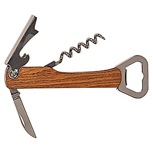 Happy Mother's Day Custom Message Stainless Steel Laser Engraved Beer Bottle Natural Wood Graduation Corkscrew Wine Cork Personalized Wooden Opener