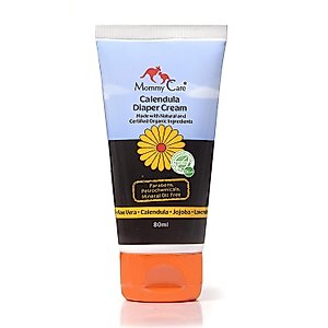 Mommy Care Organic Baby Diaper Rash Cream - Calendula Natural Organic Gentle Baby Diaper Cream Paste 80ml/2.7oz Soothing, Prevents Rash for Newborns & Infants