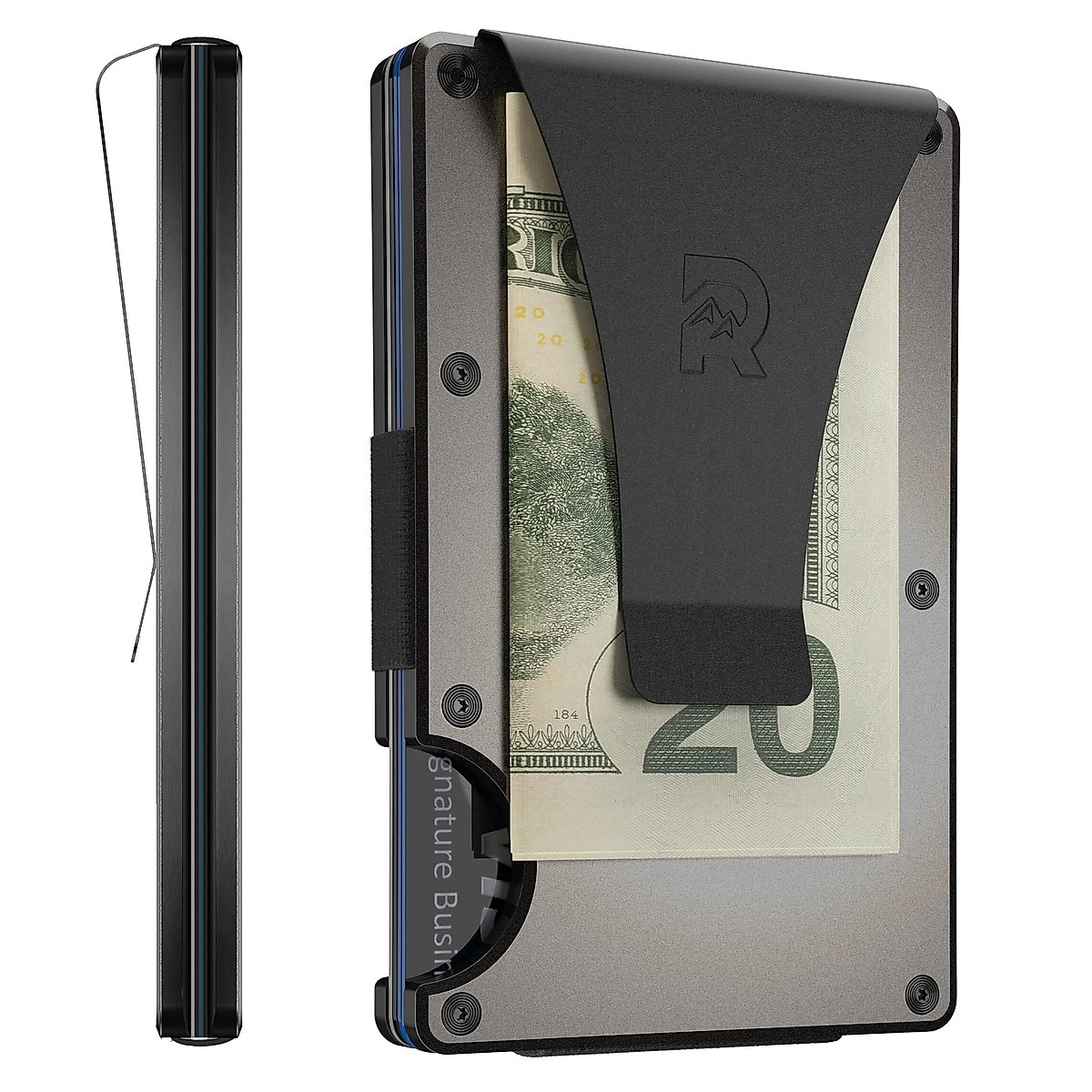 Ridge Wallets for Men - Slim Minimalist Wallet For Men, Front Pocket Wallets for Men, RFID Wallet For Men - Card Holder Wallet (Gunmetal)