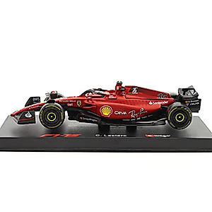 Bburago - 1/43 Scale Model Compatible with Ferrari Replica Miniature Model Compatible with Scuderia Replica Miniature F1-75 # 16 Compatible with Charles Leclerc Replica Miniature Model 2022 Racing