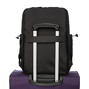 TALMONT Travel Laptop backpack for Men Waterproof Carry-on backpack for School and College, Large Gym Back Packs Flight Approved Bag (Style 1 - Black)