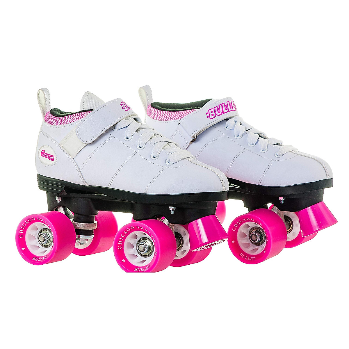 Chicago Skates Bullet Ladies Speed Roller Skate, White, 9 (B-100W-09)