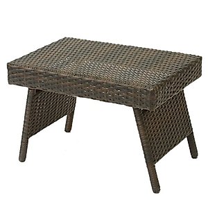 Christopher Knight Home Salem Outdoor Wicker Adjustable Folding Table, Multibrown