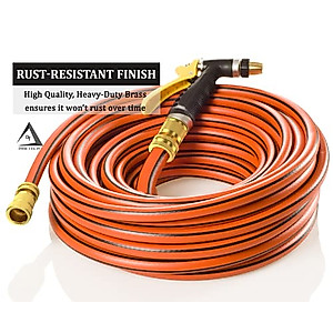 Heavy Duty Water Hose Quick Connect Fittings (Premium Brass for Superior Durability), 3/4 Inch Male and Female Garden Hoses Connectors, Fit for 3/4" Gardening Hoses, Rust-Resistant, DIY or Pro, 4 Pack