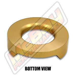 MCBAY PERFORMANCE 1/2" Lift Billet Aluminum Rear Coil Spring Spacer Set/Pair Compatible with Ford 70's-10's, Late 60's-80's GM Passenger Cars & Newer GM Trucks SUV's - MADE IN USA