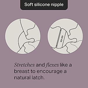 Tommee Tippee Natural Start Baby’s First Bottle Set, 2 x 5oz and 2 x 9oz Anti-Colic Bottles, Slow and Medium Flow Nipples, 0-6 month Pacifier, Self-Sterilizing