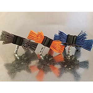 Dico 50-4 Flap Nyalox Flap Kit 4-inch Assorted Nyalox Flap Brushes, 3-Piece,Small