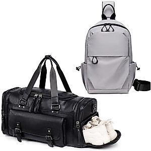 CANTLOR Men Small Sling Bag Crossbody Backpack Travel Daypacks Chest Pack Lightweight Outdoor Shoulder Bag One Strap