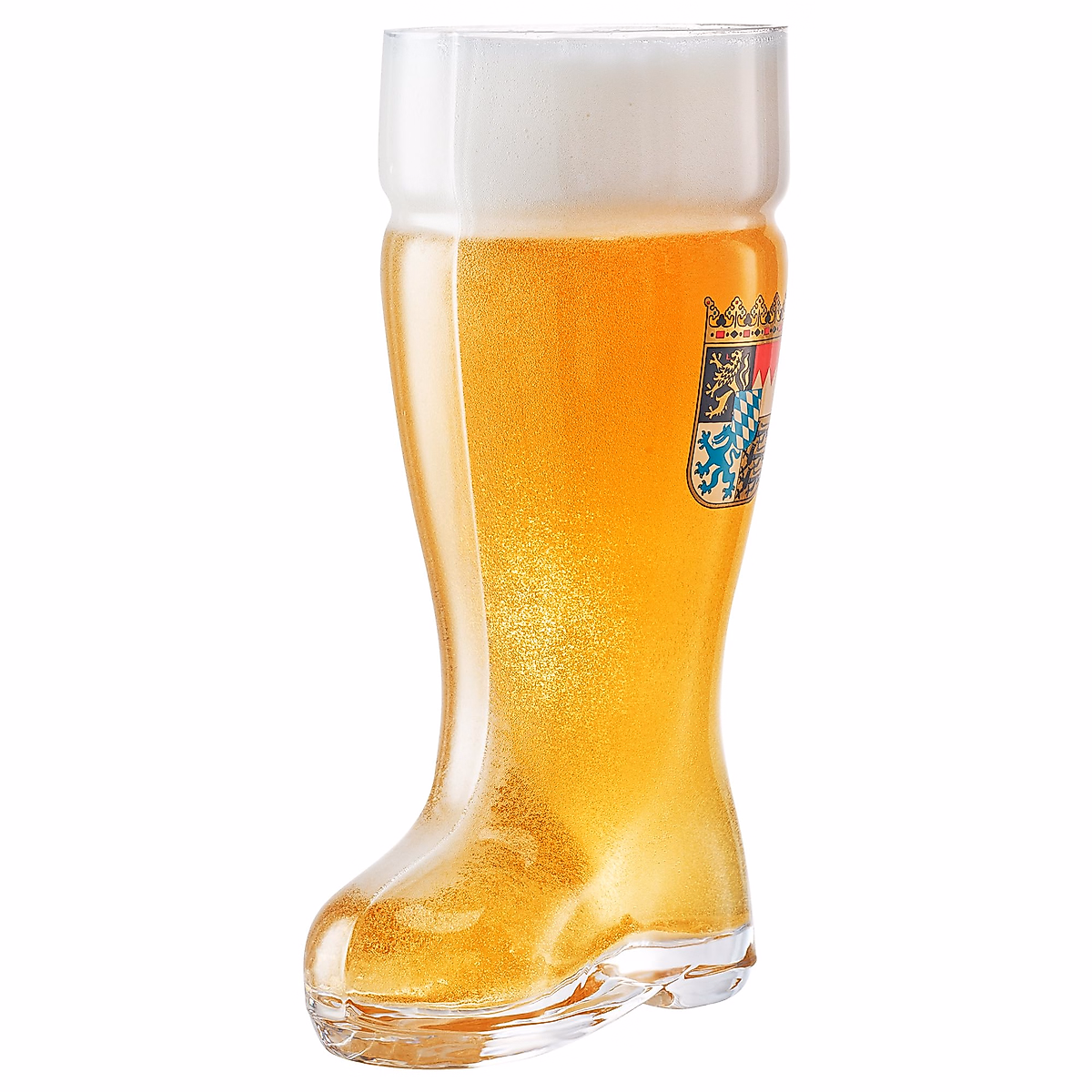Burns Glass Das Boot Beer Glass for Oktoberfest, 1.35 Liter Large Beer Mug, Funny Restaurants German Stein Beer Glasse Great Bachelor Party Gift, Set of 1