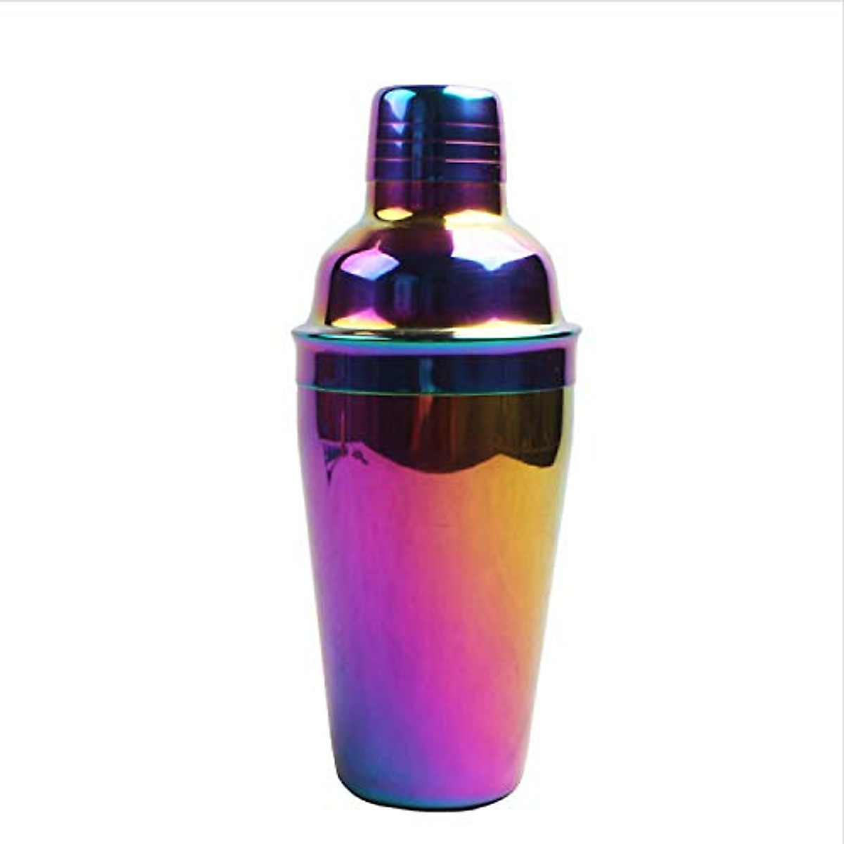 8Pcs Rainbow-Cocktail-Shaker-Set Professional Bartender-Muddler-Kit​ Stainless-Steel Bar-Tool for Party/Home