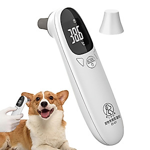 Pet Thermometers - Veterinary LED Display Thermometers, Veterinary Fever Detectors | Dogs Accurate duall Mode Thermometers, Pet Temperature Monitoring Devices for Baby Cats and Dogs Cows Pigs