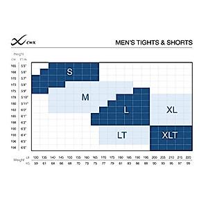 CW-X Endurance Generator High Performance Compression Tights, Dark Sapphire, X-Large