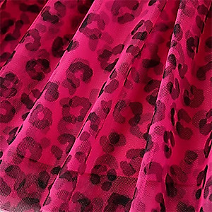 L.O.L. Surprise! Girls Leopard Dress Mesh Causal Tutu Princess Dress for Girls 3-10 Years