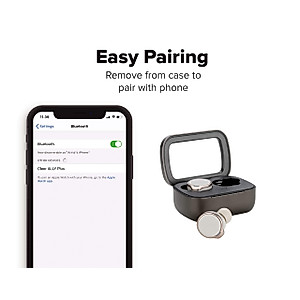 Cleer Audio Ally Plus, True Wireless Hybrid Noise Cancelling Earbuds with 30 Hour Battery, Water Resistant, Music & Calls (Warm Grey)